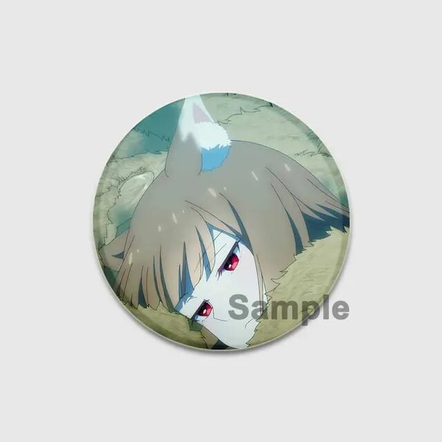 Круглые заколки на пуговицах в стиле аниме «Сприции и волк», милая интересная брошь с персонажем для украшения рюкзака, одежды, модные подарки