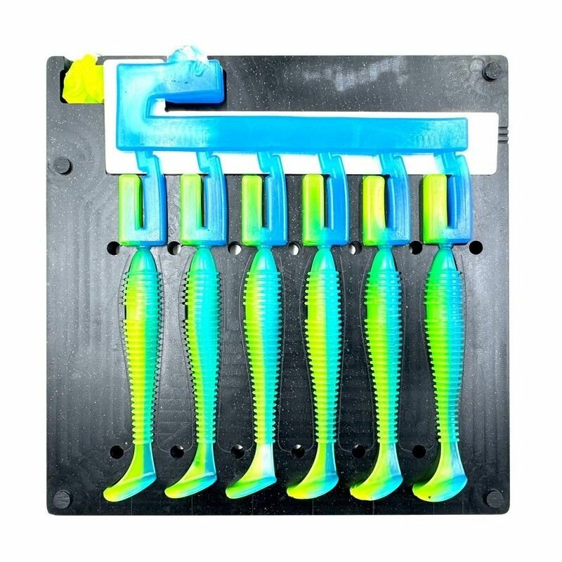 Форма для литья рыболовных силиконовых приманок Swing Fat 3,5", 88mm, ,6 мест, перемычка