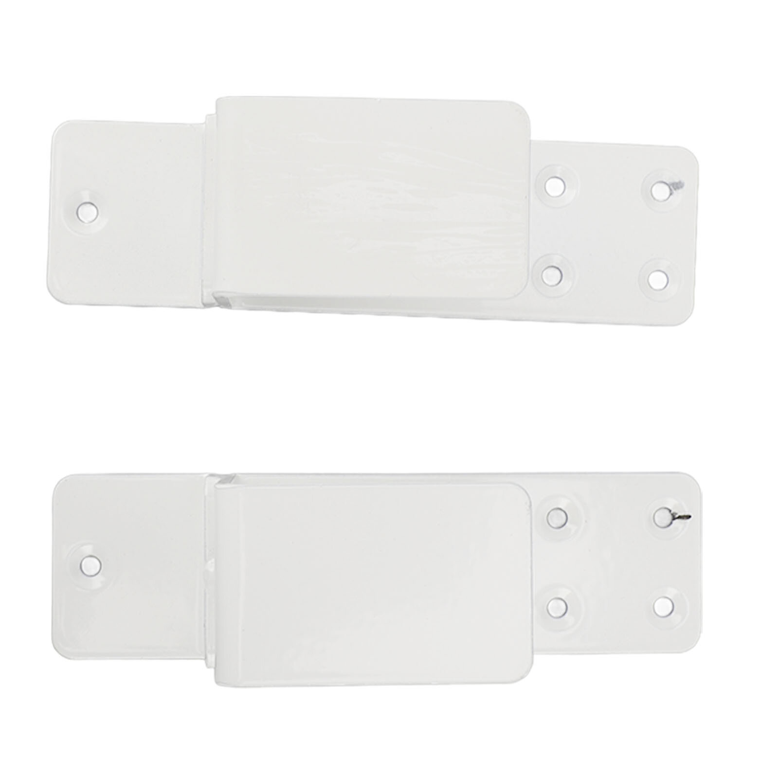 2 шт. дверные баррикады, кронштейны, открытый держатель стержня, углеродистая сталь, простая установка, U-образный кронштейн для гаражного сарая, 2x4 доски, белый цвет