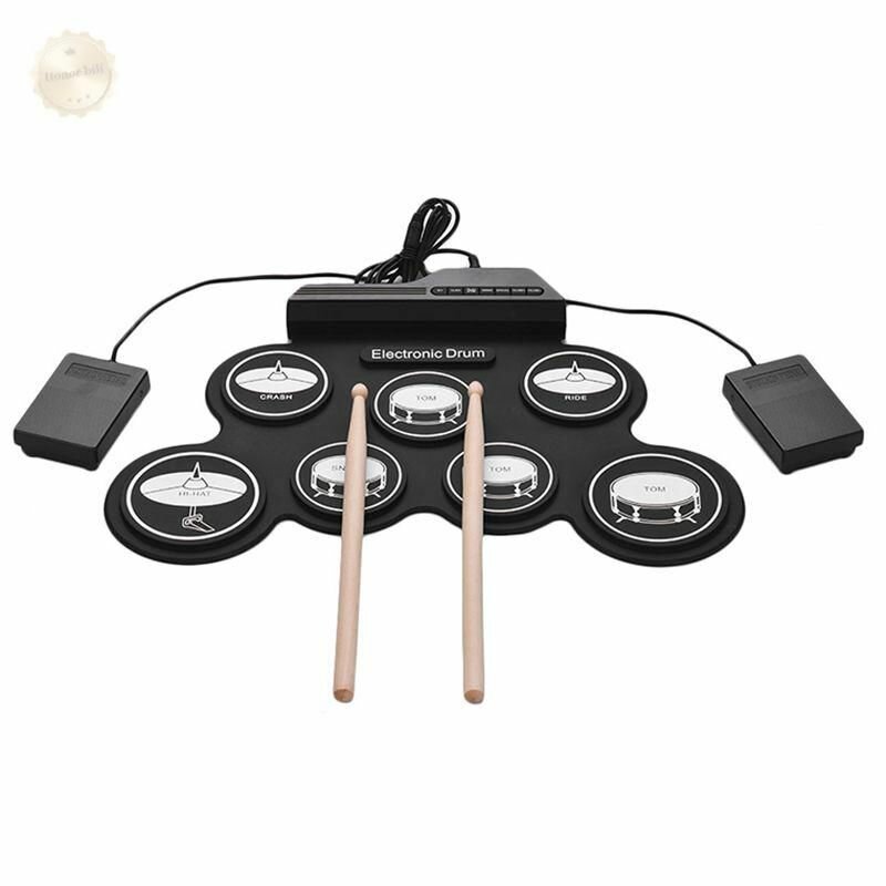 Электронный барабан / барабанная установка детская гибкая