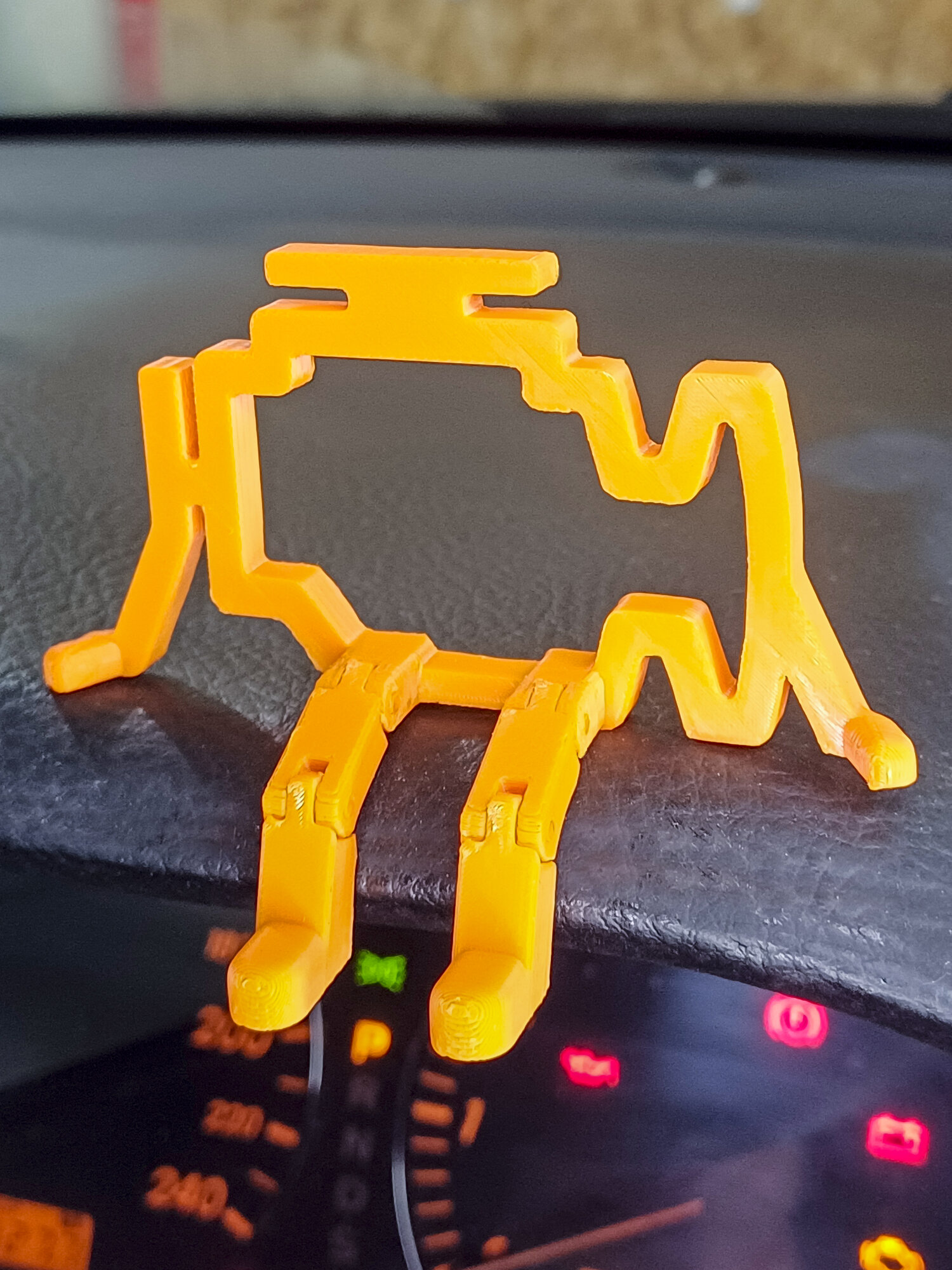 Игрушка-оберег Check Engine в салон автомобиля с клейкой лентой для фиксации