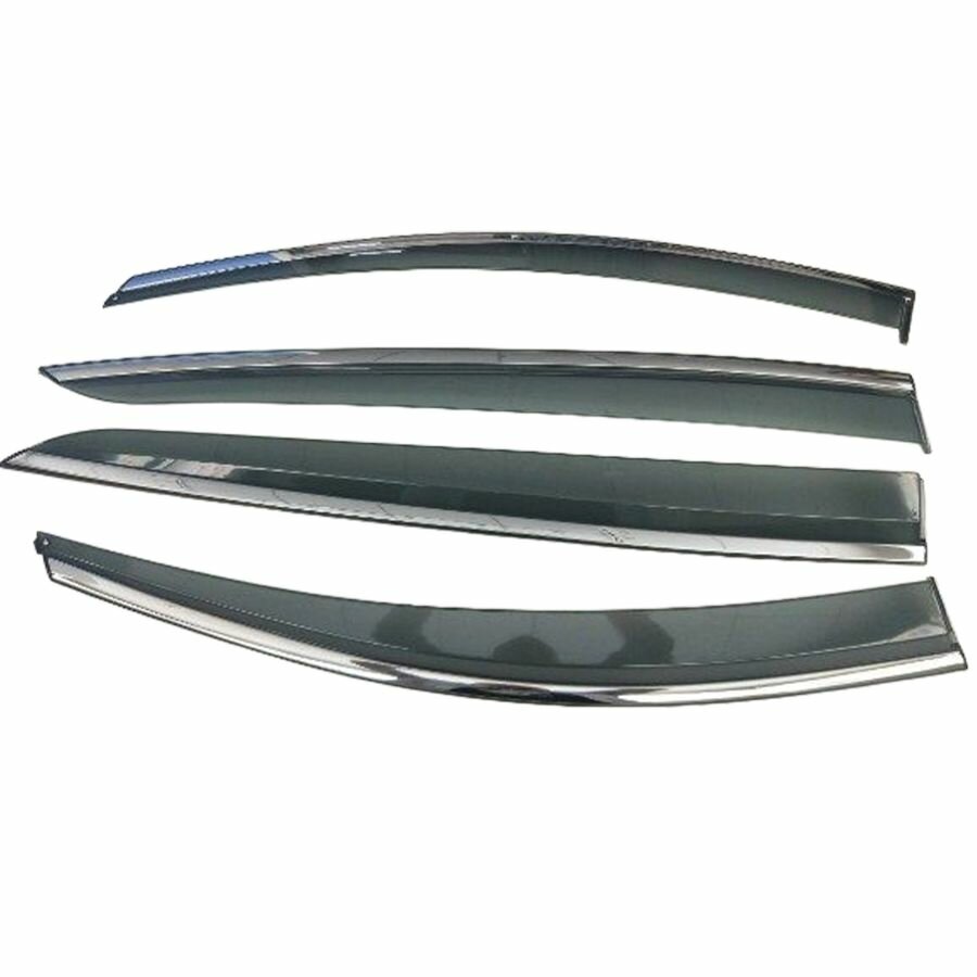 Дефлекторы окон Alvi-Style GELLY TUGELLA 2019-2025 (с нерж. молдингом)