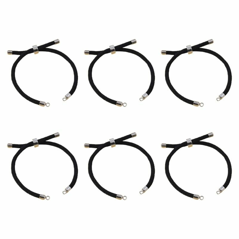 Удобная основа для DIY браслета с регулируемой длиной для создания уникальных украшений, Черный