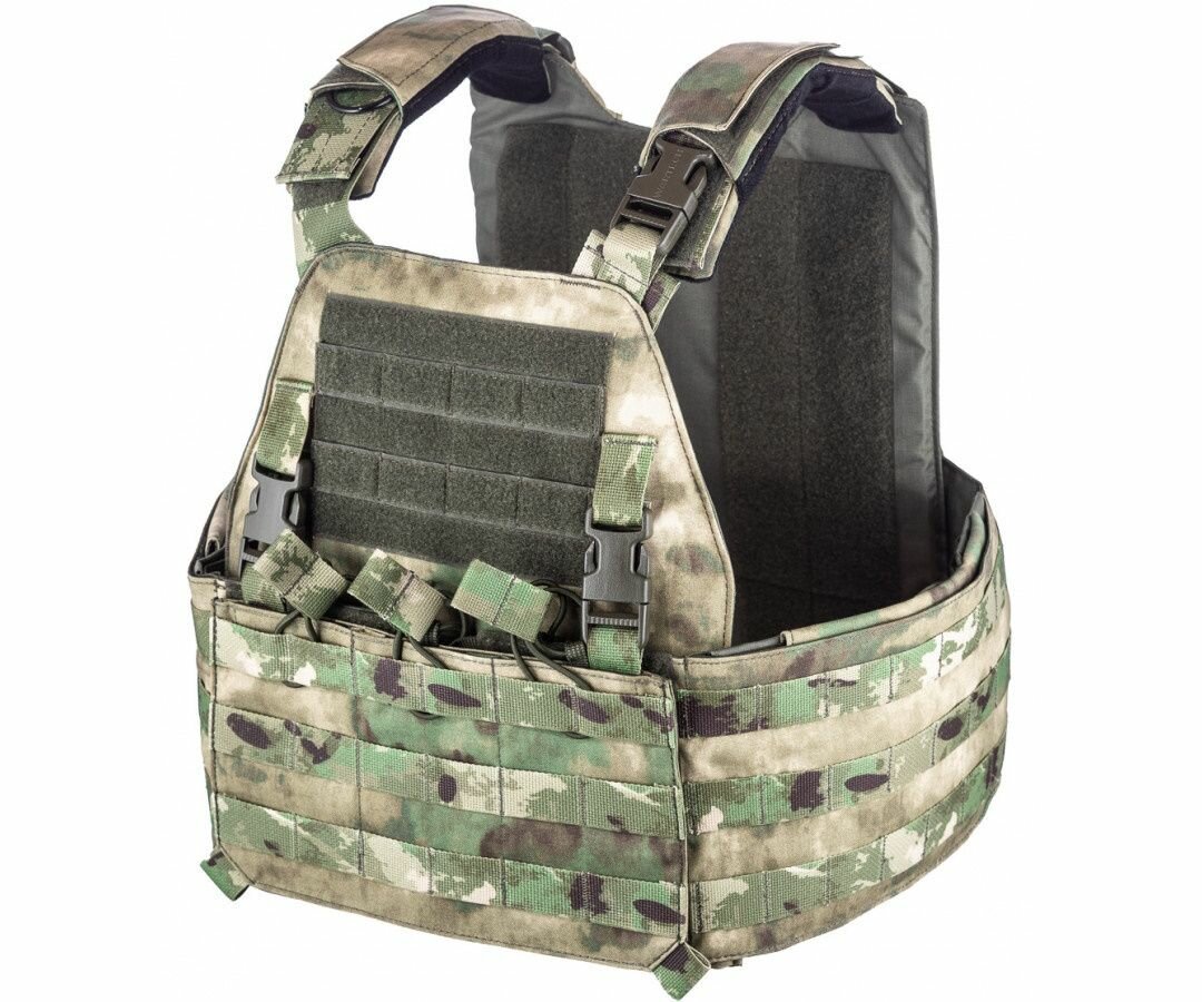 Разгрузочный бронежилет Wartech TV-124 "Север", плитник 6094, с быстросбросом (мох ATFG) L/XL