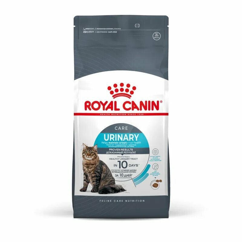 Сухой корм Royal Canin Urinary Care для взрослых кошек для поддержания здоровья мочевыделительной системы, 2кг
