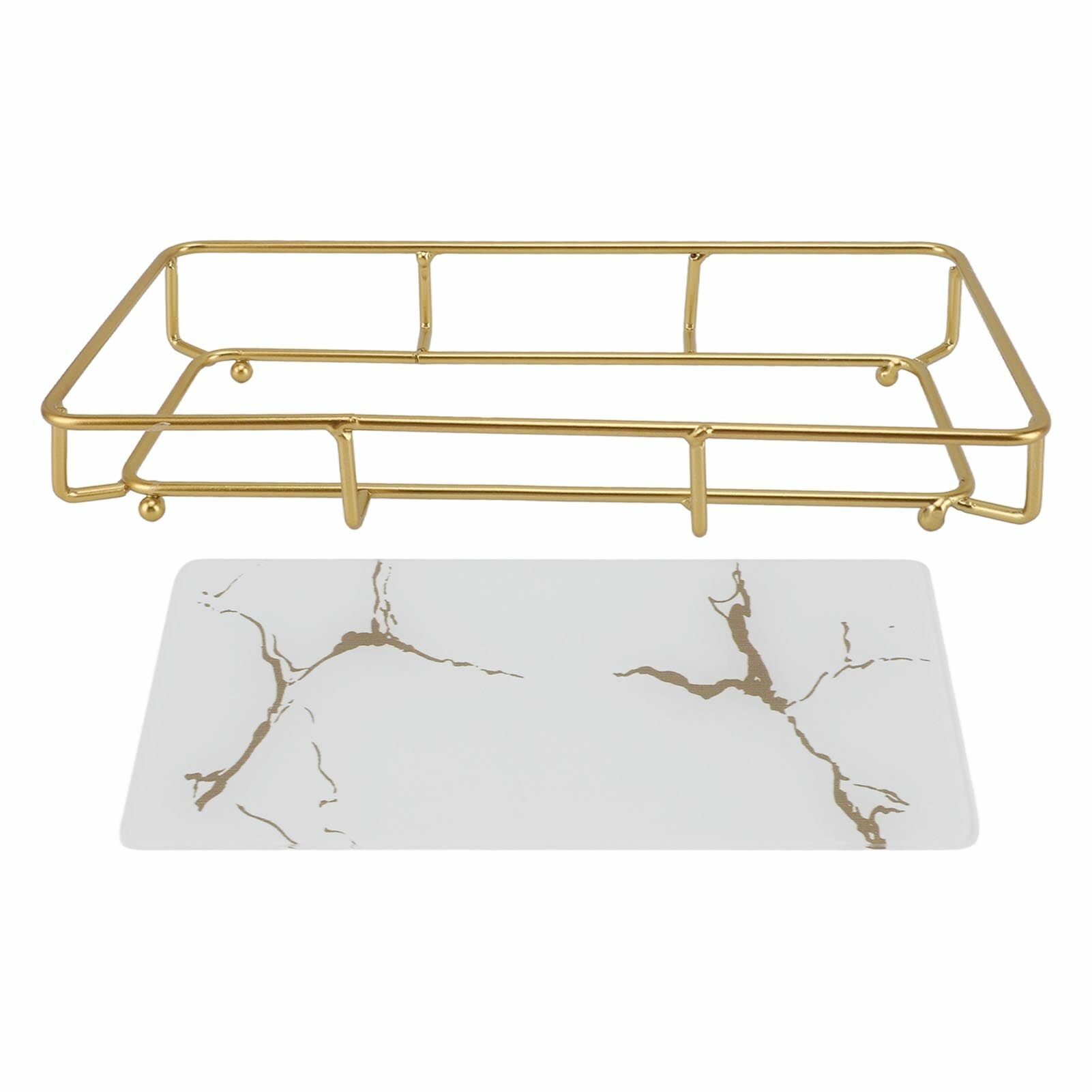 Подставка для туалетного столика, белый, современный, противоскользящий, органайзер для столешницы, стильное место для хранения аксессуаров для ванной и кухни