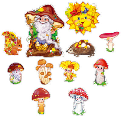 Комплект вырубных плакатов В госях у лесовика 11 шт КБ-14229 0+