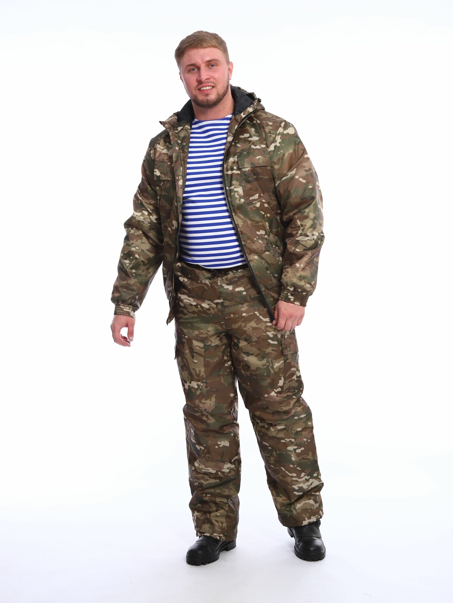 Костюм камуфляжный мужской, маскировка для охоты и рыбалки, демисезонный, маскхалат, тактический