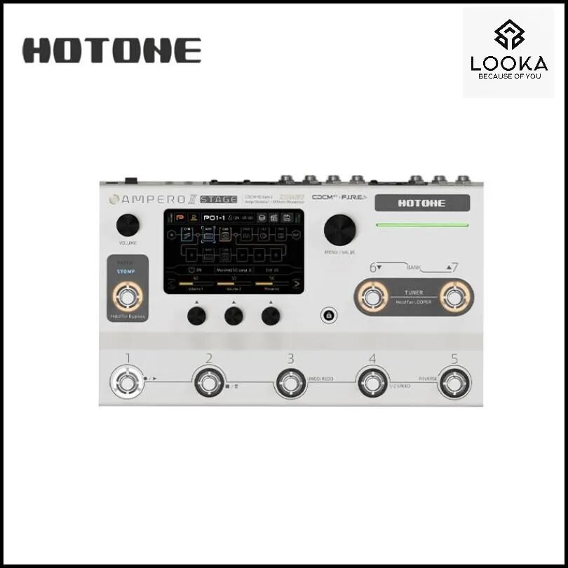 Hotone Ampero II Stage Пробное моделирование усилителя Процессор эффектов DSP Педаль эффектов для гитары
