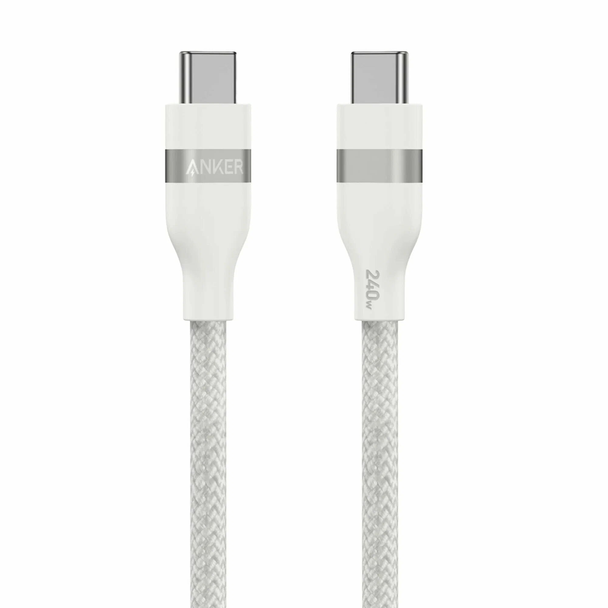 Кабель Anker Ultra-Soft USB-C to USB-C 240W 1.8 метра белый A82E2
