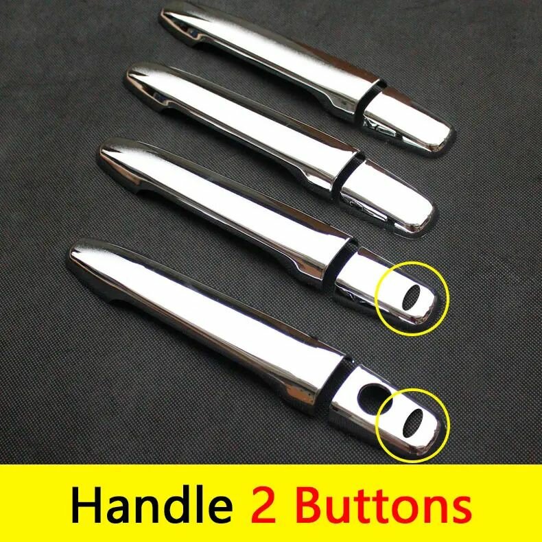 Ручка дверная автомобильная, арт. Хромированные накладки на дверные ручки для Mitsubishi Outlander 3 MK3 2013–2021, 2 шт.