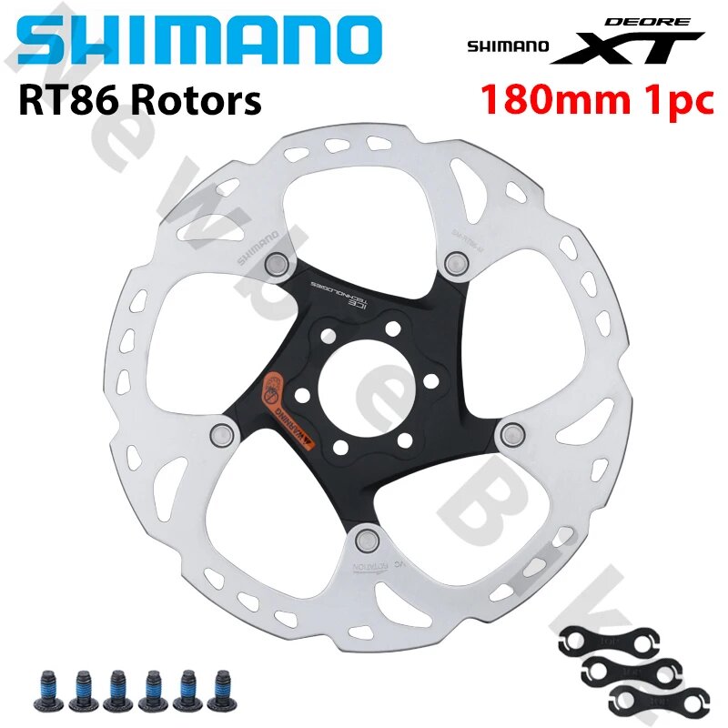 SHIMANO Deore XT RT86/RT76/RT66/RT56/RT26 Дисковый тормозной ротор 6 болтов 160/180/203 RT86 180mm