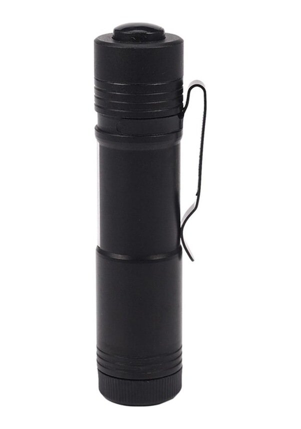 Портативный мини-светильник Q5 со светодиодами, рабочий фонарь COB и фонарь в форме ручки, 4 режима освещения, работает от батареек 14500 или AA, прочный и практичный, черный.