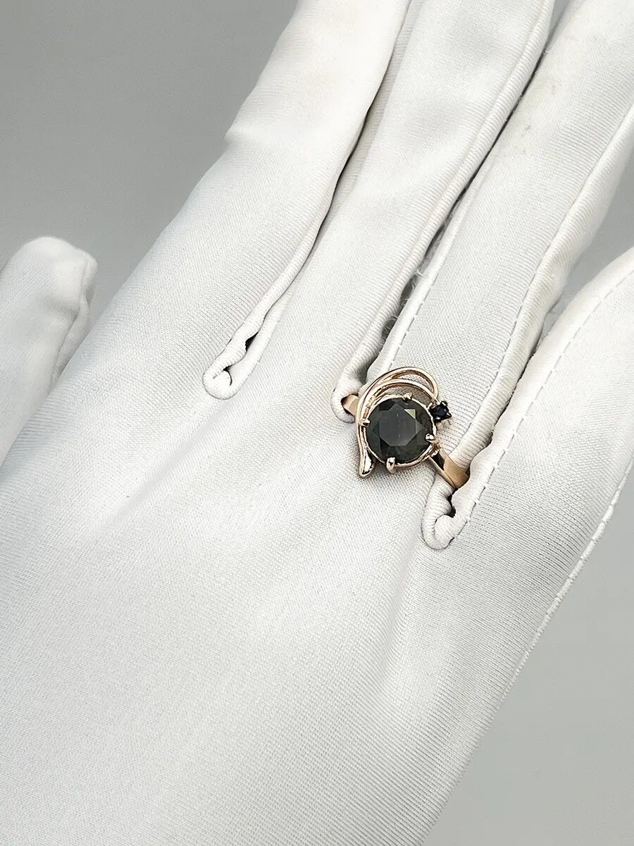 Кольцо Кристалл Мечты, красное золото, 375 проба, сапфир, александрит