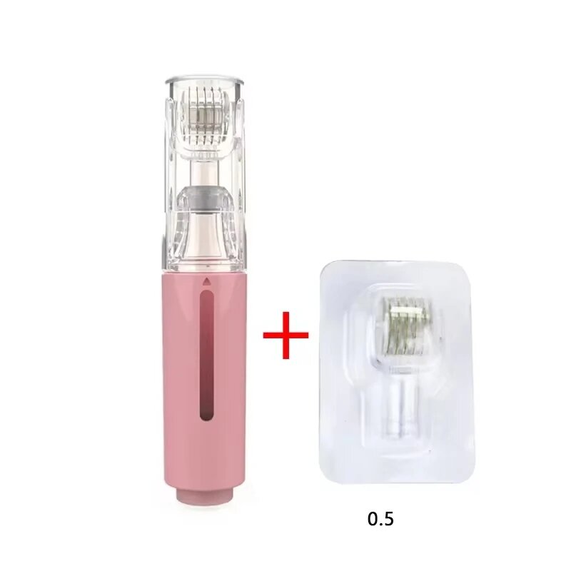 JARCY.C Дерма роллер титановый 0.2/0.25/0.3 мм Pink Set 4