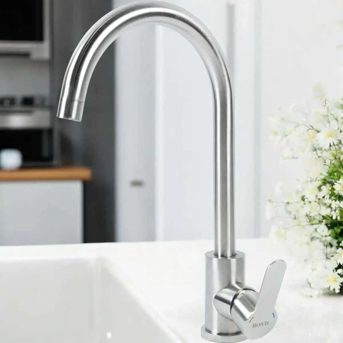 Смеситель для кухни с поворотным изливом BOND Smart B61-0200 однорычажный с керамическим картриджем