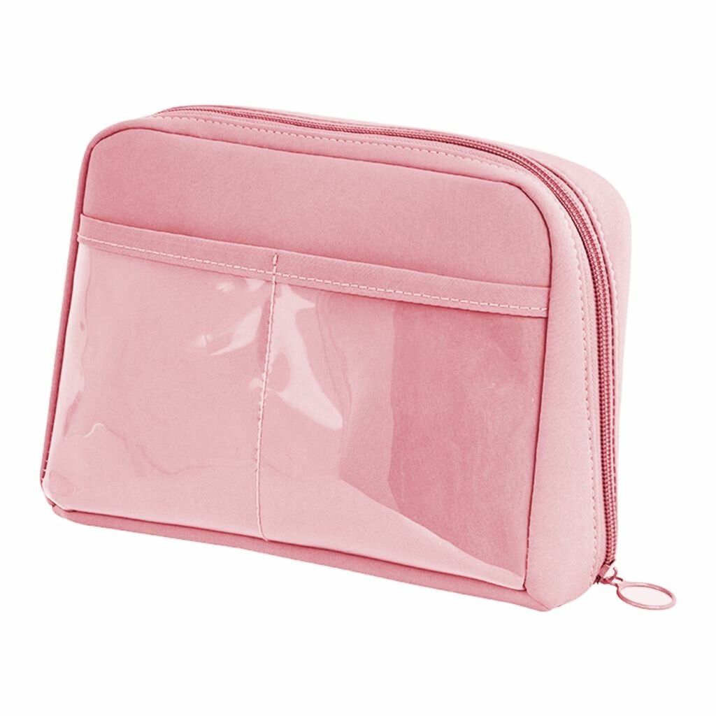 Пенал с 12 отделениями для ручек и маркеров, портативный органайзер для студентов и взрослых, Розовый