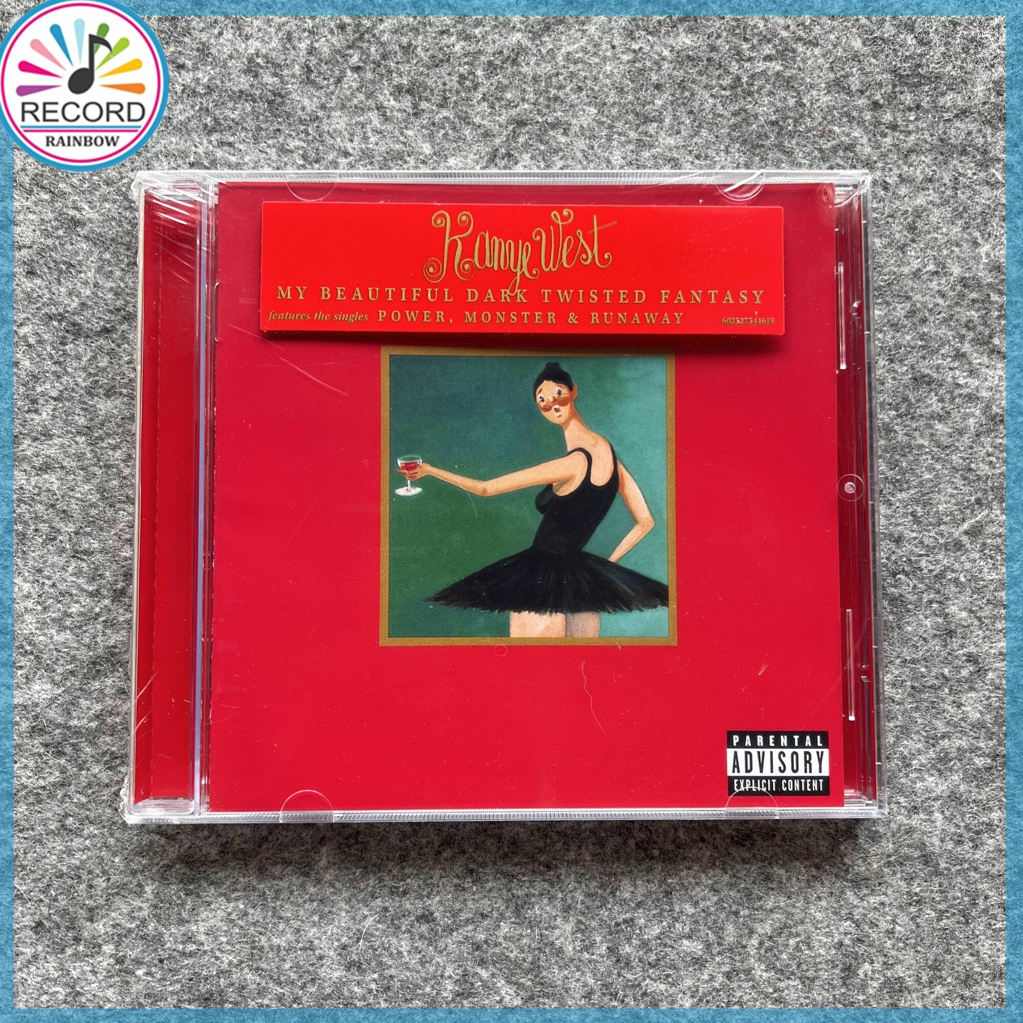 Kanye West My Beautiful Dark Twisted Fantasy 2010 CD настоящий Герметичная упаковка совершенно новый
