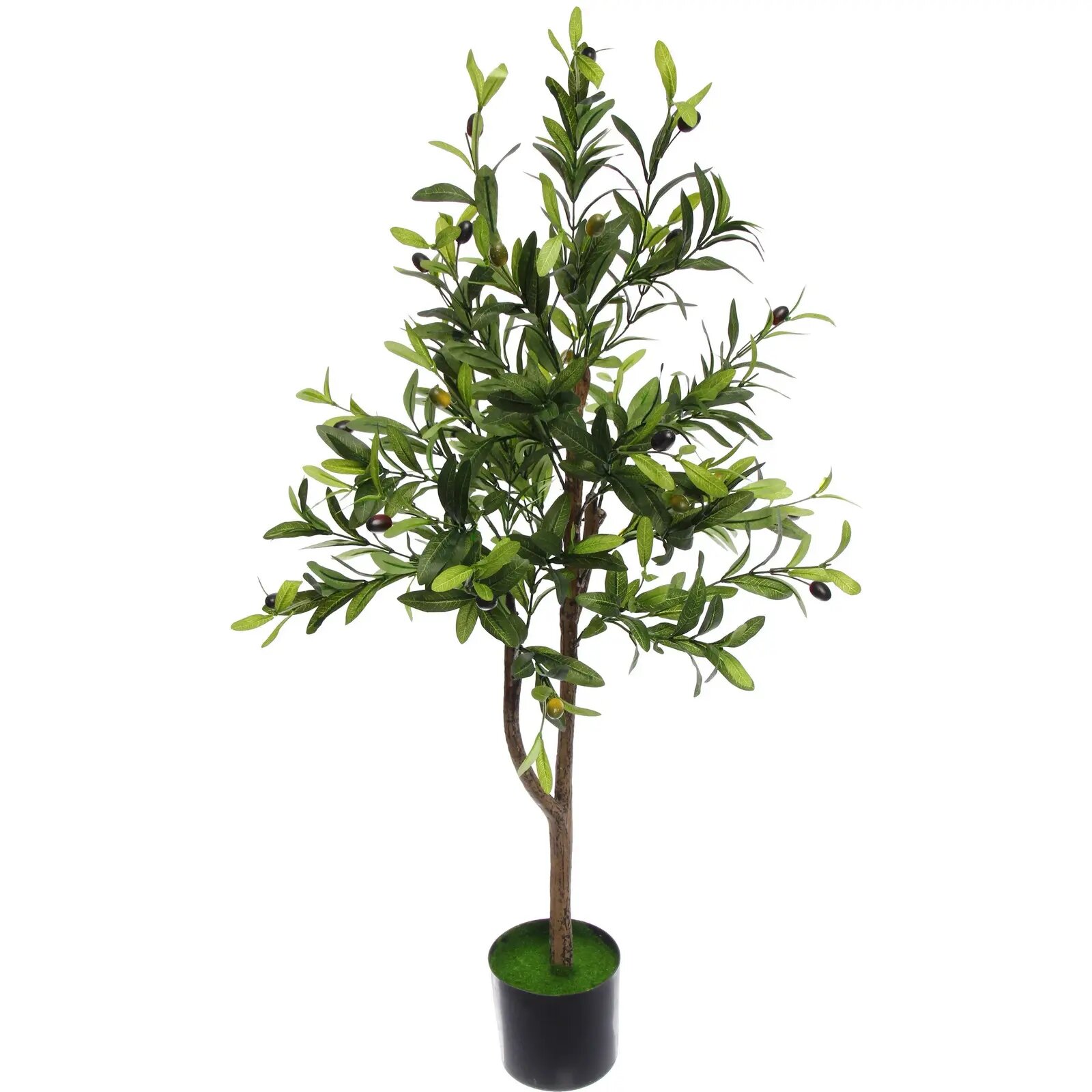 Дерево искусственное «Олива» 80см, пластик, цвет зеленый/коричневый