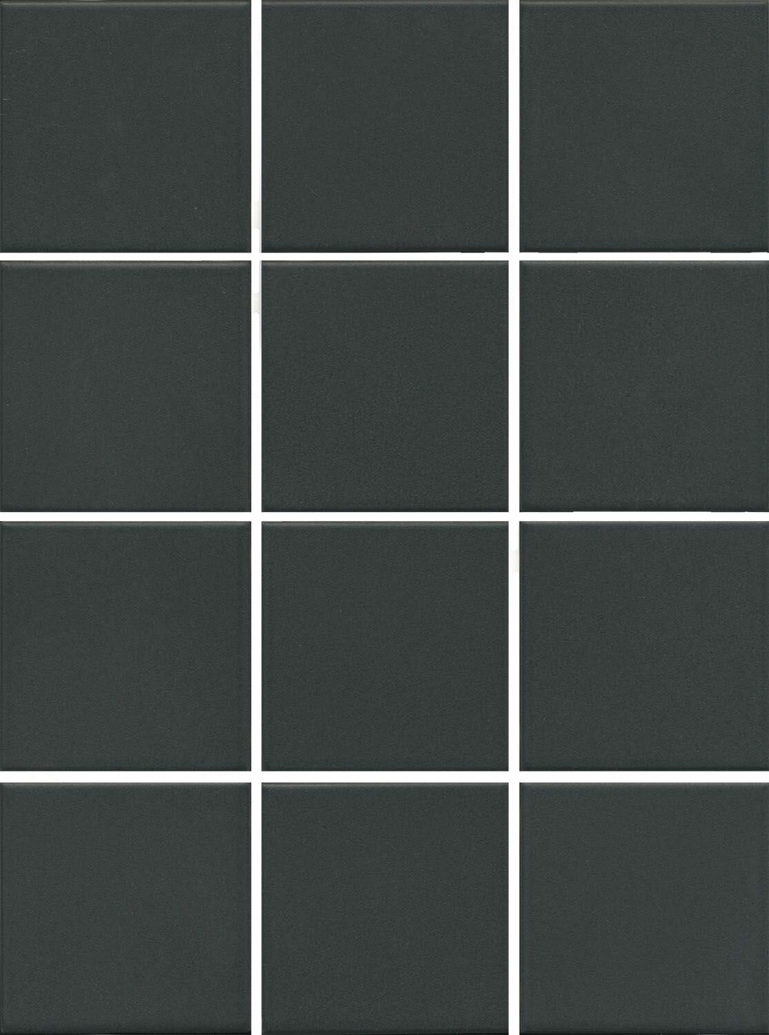 KERAMA MARAZZI Керамогранит Агуста черный натуральный из 12 частей мат, 9,8x9,8 7 мм, арт. 1333 (цена за 0.922 м2)