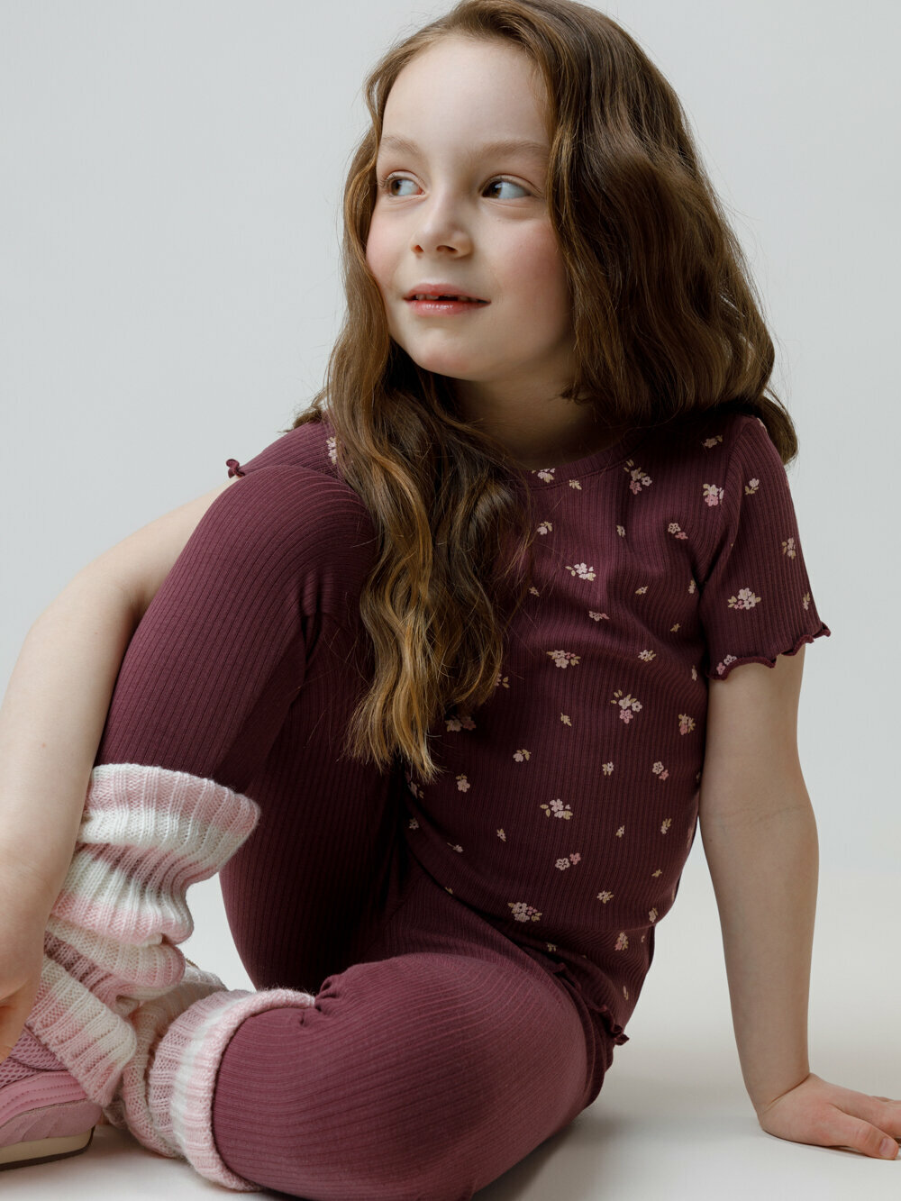 Легинсы КР 400873/бордовый 1411 к651