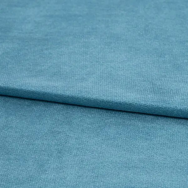 Ткань на отрез бархат Валлуар 1 м/п 300 см цвет темно-голубой