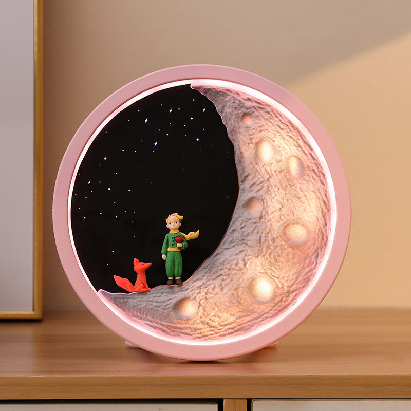 Динамик "Маленький принц", розовый, Bluetooth 5.2, встроенный аккумулятор, 1200-2000мАч