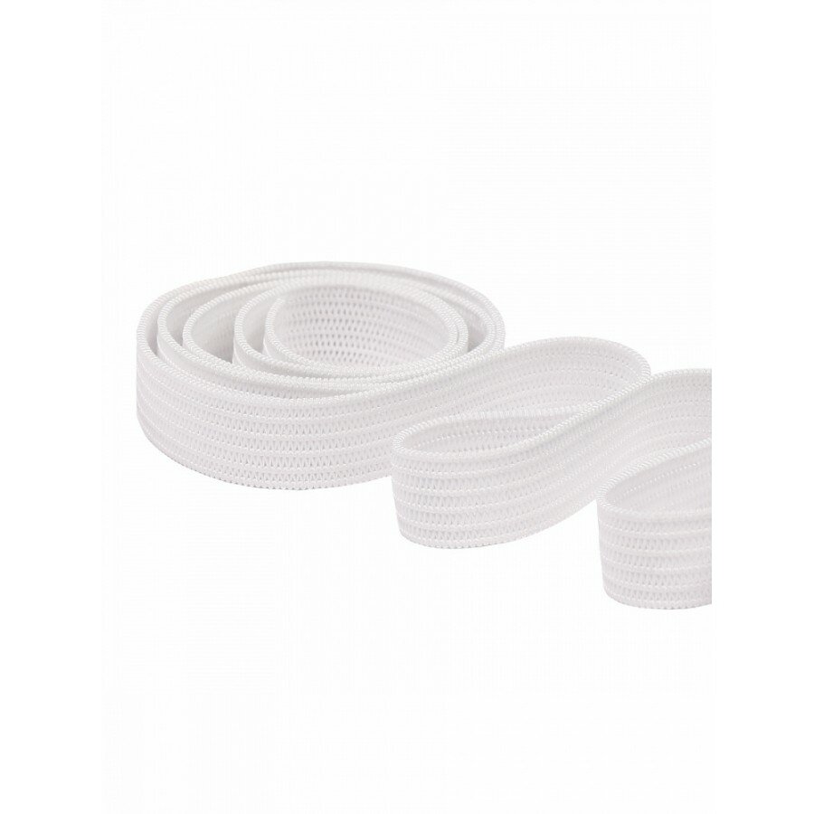 Резинка TBY вязаная Стандарт 6мм белый 3,9г в инд. упаковке пасма 200м