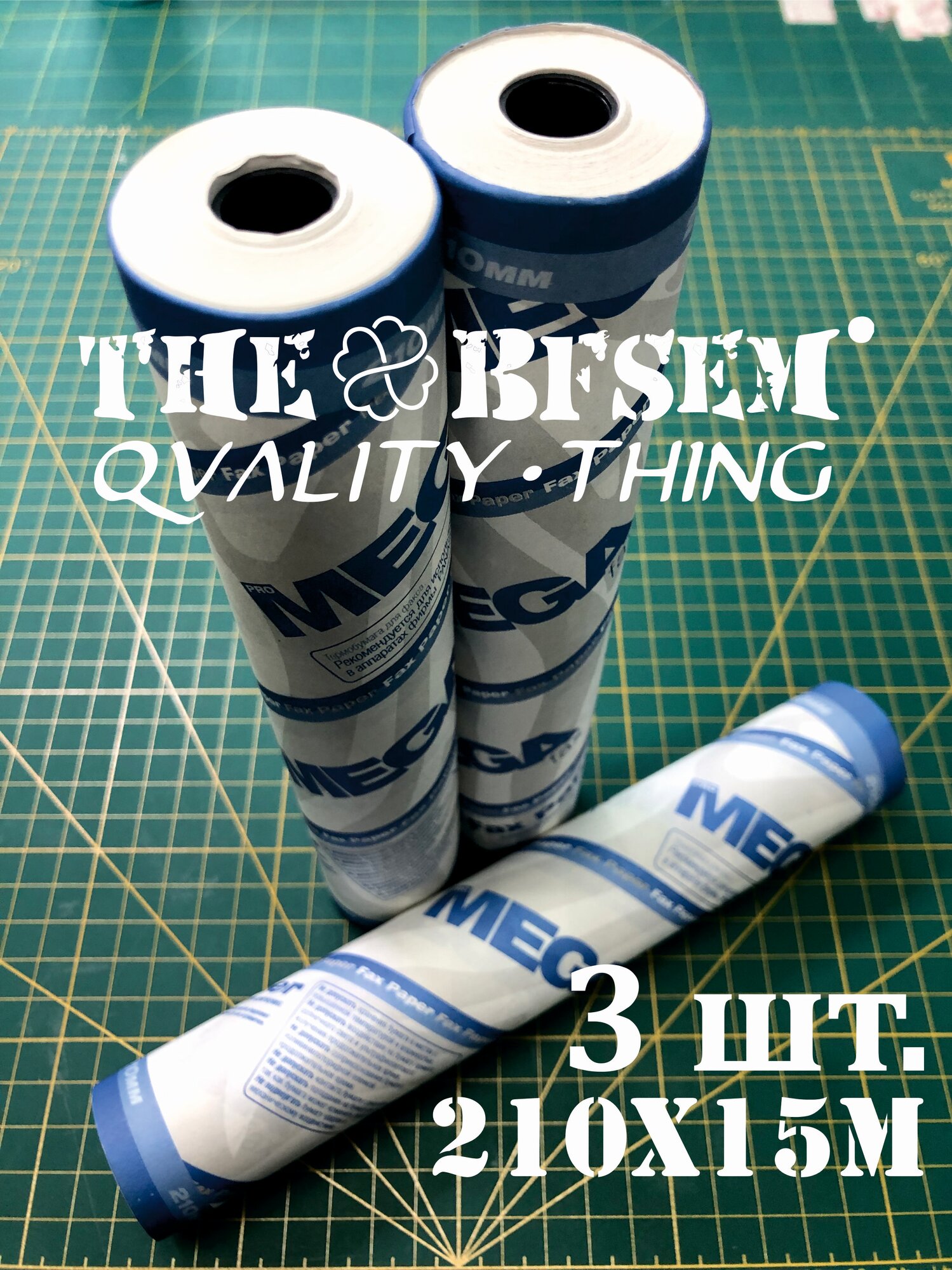 MEGA термобумага для факса 210 х 15 х 12-3 шт.