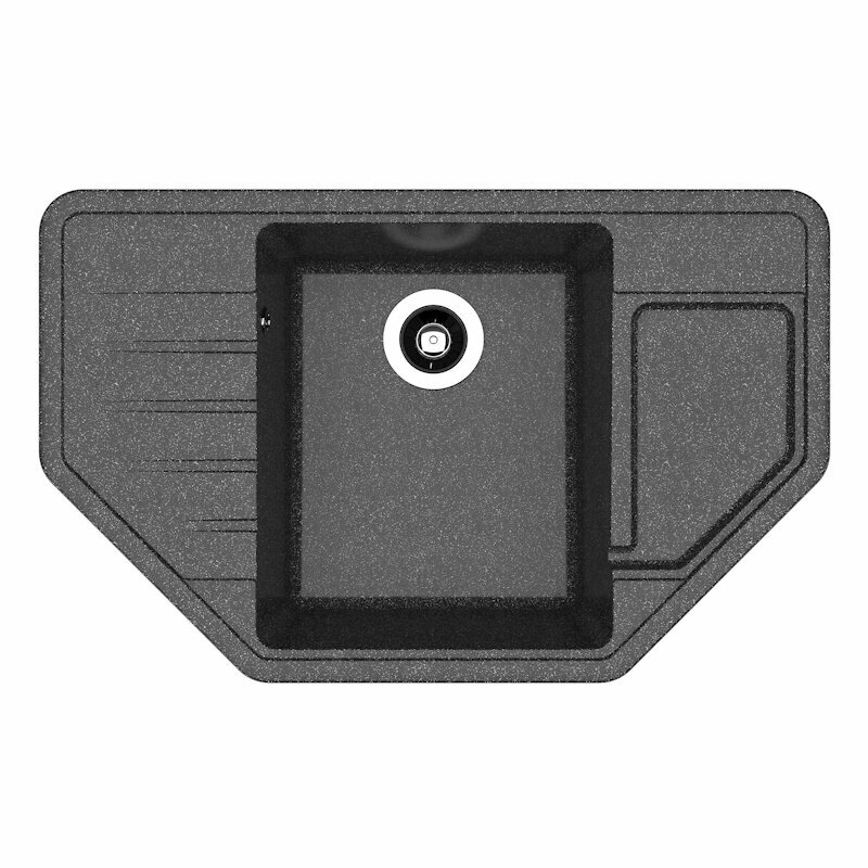 Кухонная мойка Dr. Gans РИО 25.080. C0800.407, черный