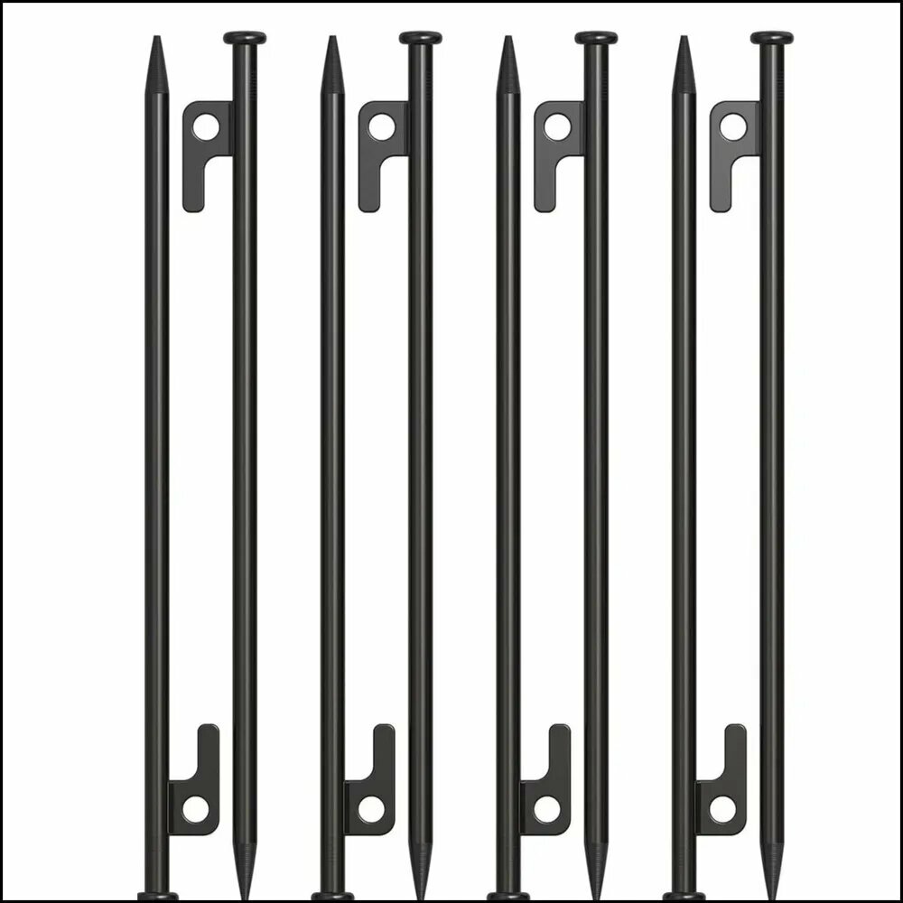 Набор из 8 кольев для палаток. Прочные металлические колышки для палаток (40 см).
