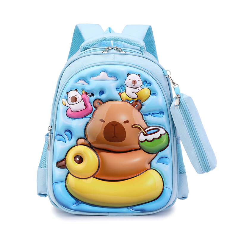 Рюкзак детский Капибара суперлегкий + пенал школьный в комплектедля начальных классов