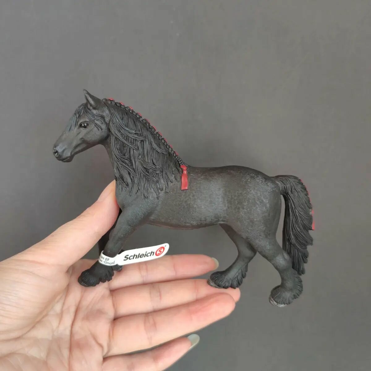 Модель лошади, немецкий шляйх/конный спорт, мини-имитация лошади-ROMIKY
