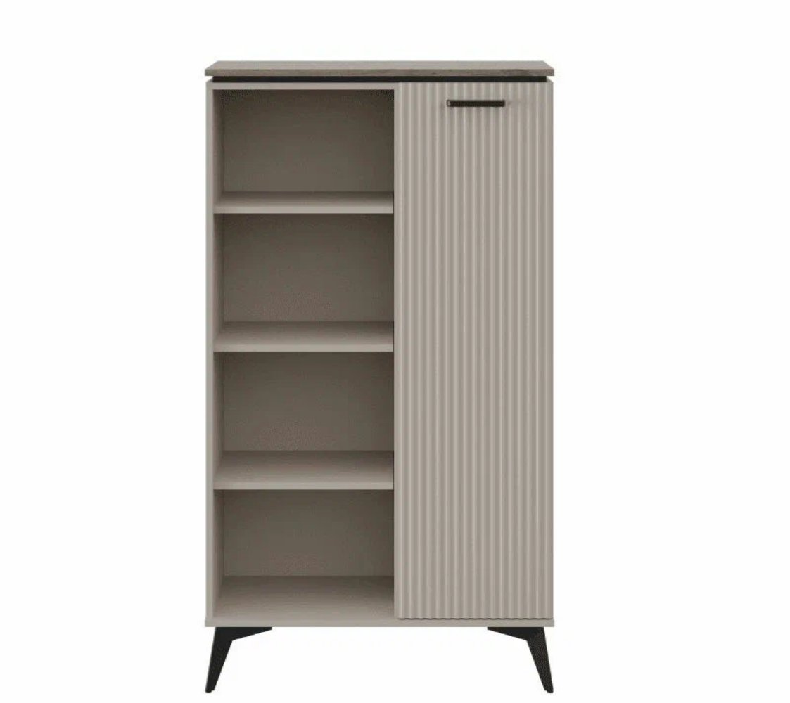 Шкаф открытый Anrex Винати 1D P, 143.9 x 39.4 x 81.4 см, цвет: персидский жемчуг/ амарок