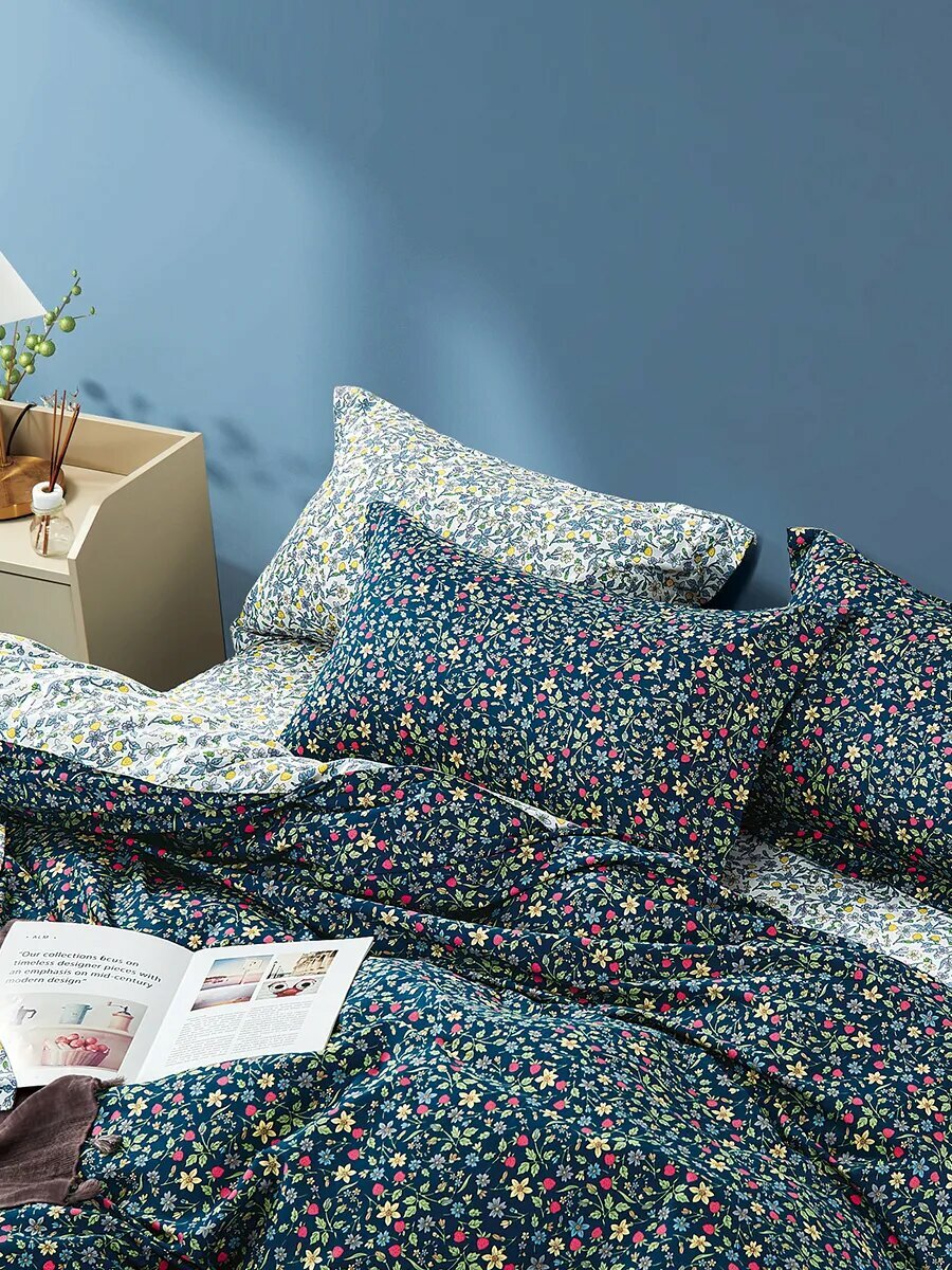 Постельное белье евро 4 наволочки Novella