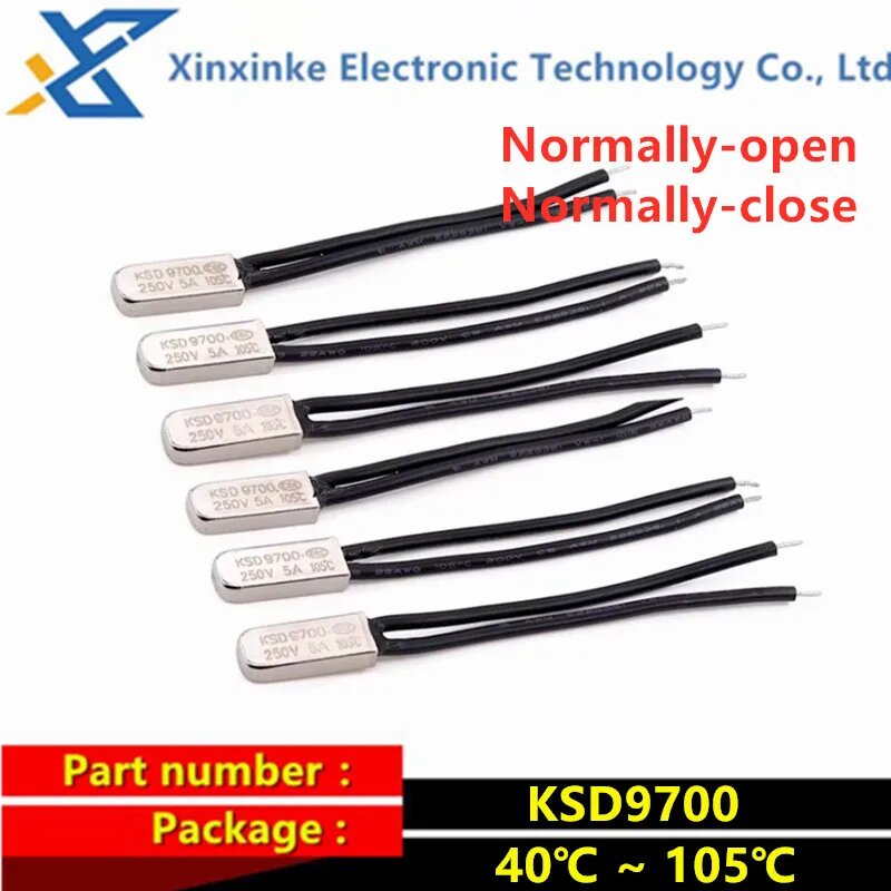 KSD9700 контроллер температуры, 75°C, Normally Close, 10 шт.