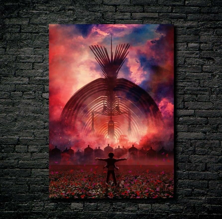 Алмазная мозаика "Атака титанов" 40*50см, без рамы. Отлично подходит для дома, украшения, подарков, Рождества.