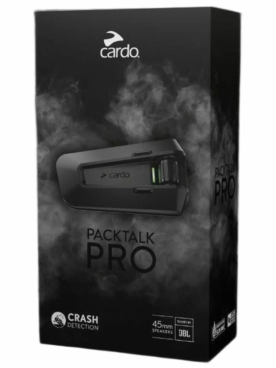 Мотогарнитура Cardo Packtalk PRO, беспроводная, защита от влаги, черный