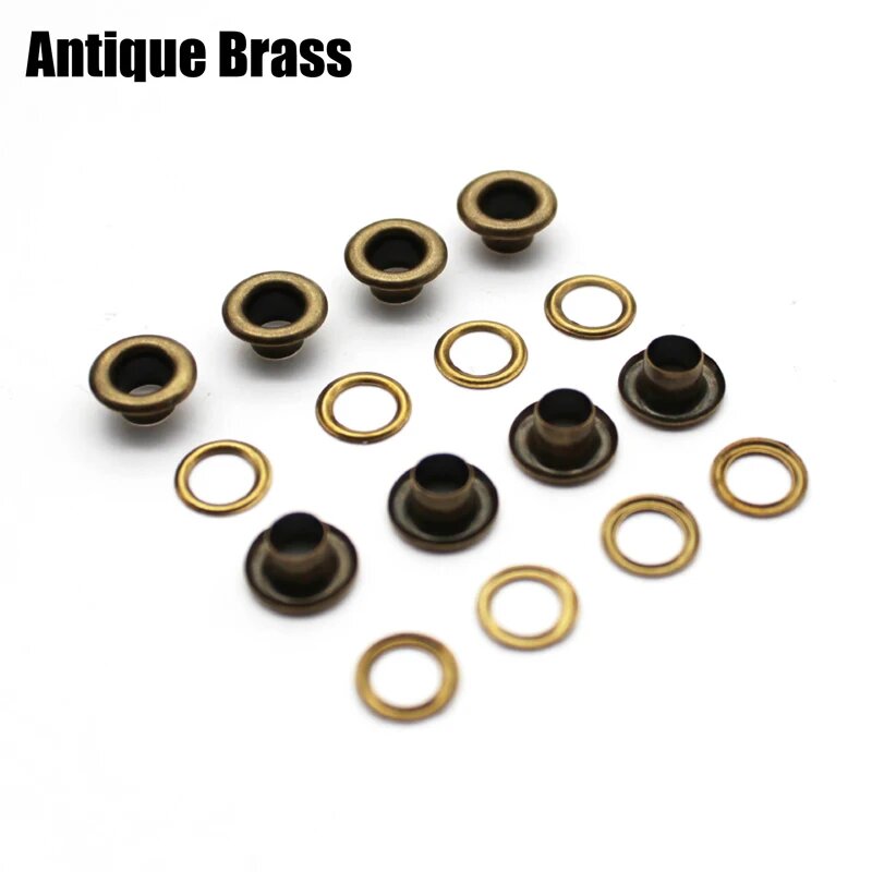 Люверсы из чугуна с шайбами 3-20 мм 3mm 100pcs, Brass