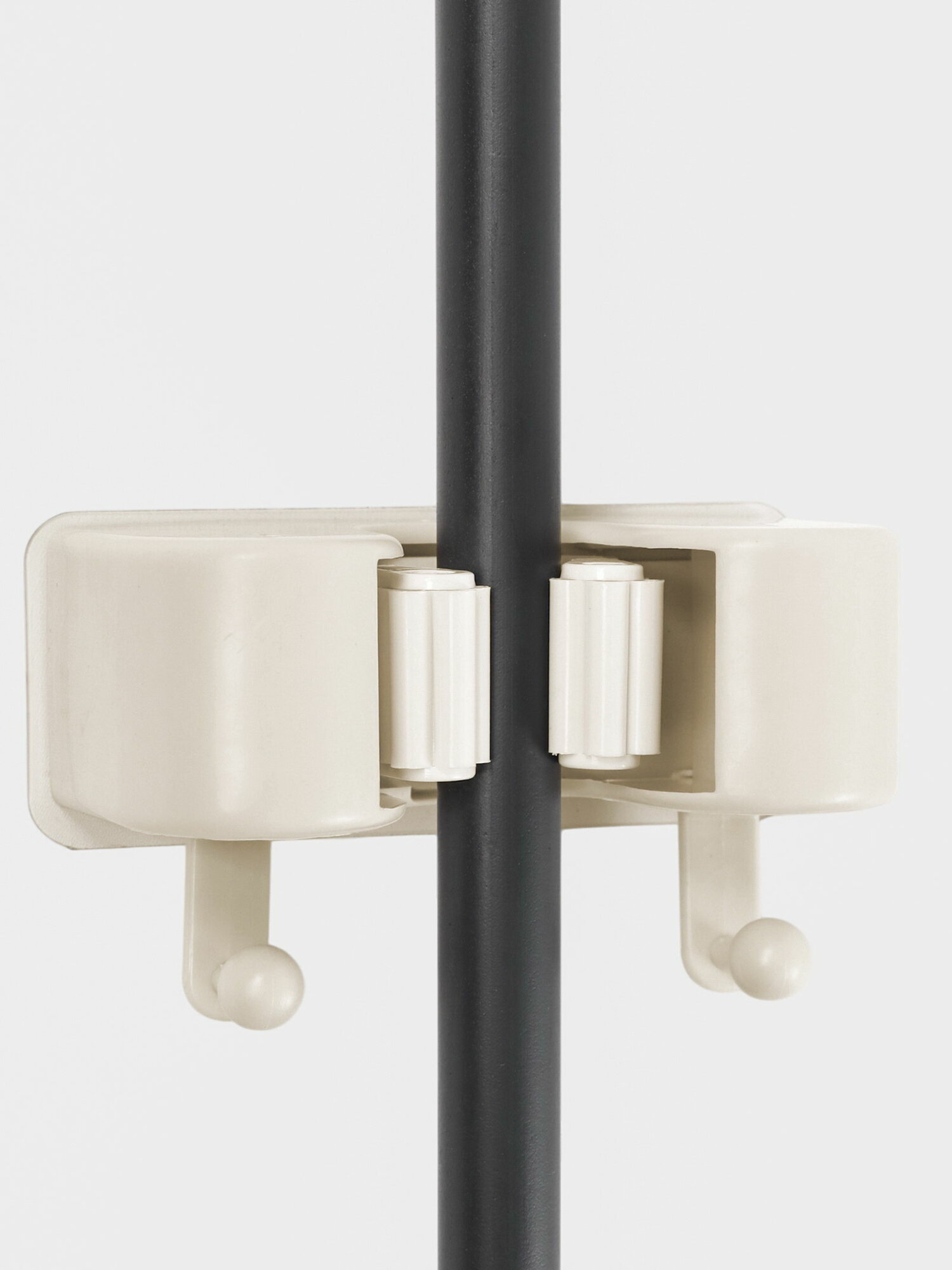 Держатель для швабр настенный самоклеящийся, 11.8x6.3x4.5 см