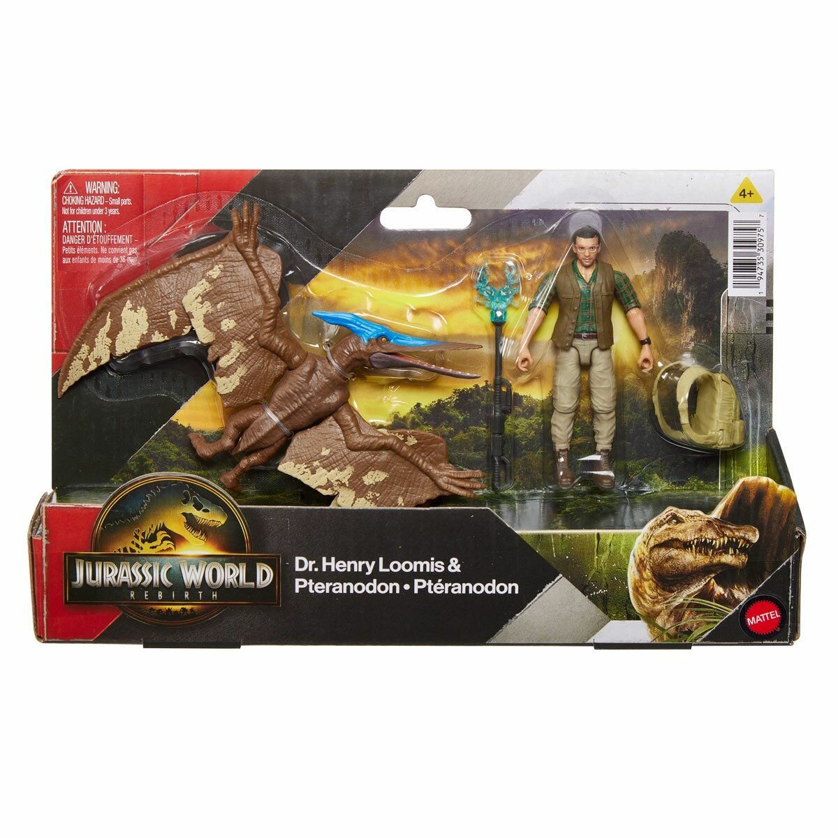 Игровой набор Jurassic World Генри Лумис и Птеранодон Pteranodon Мир Юрского периода: Возрождение