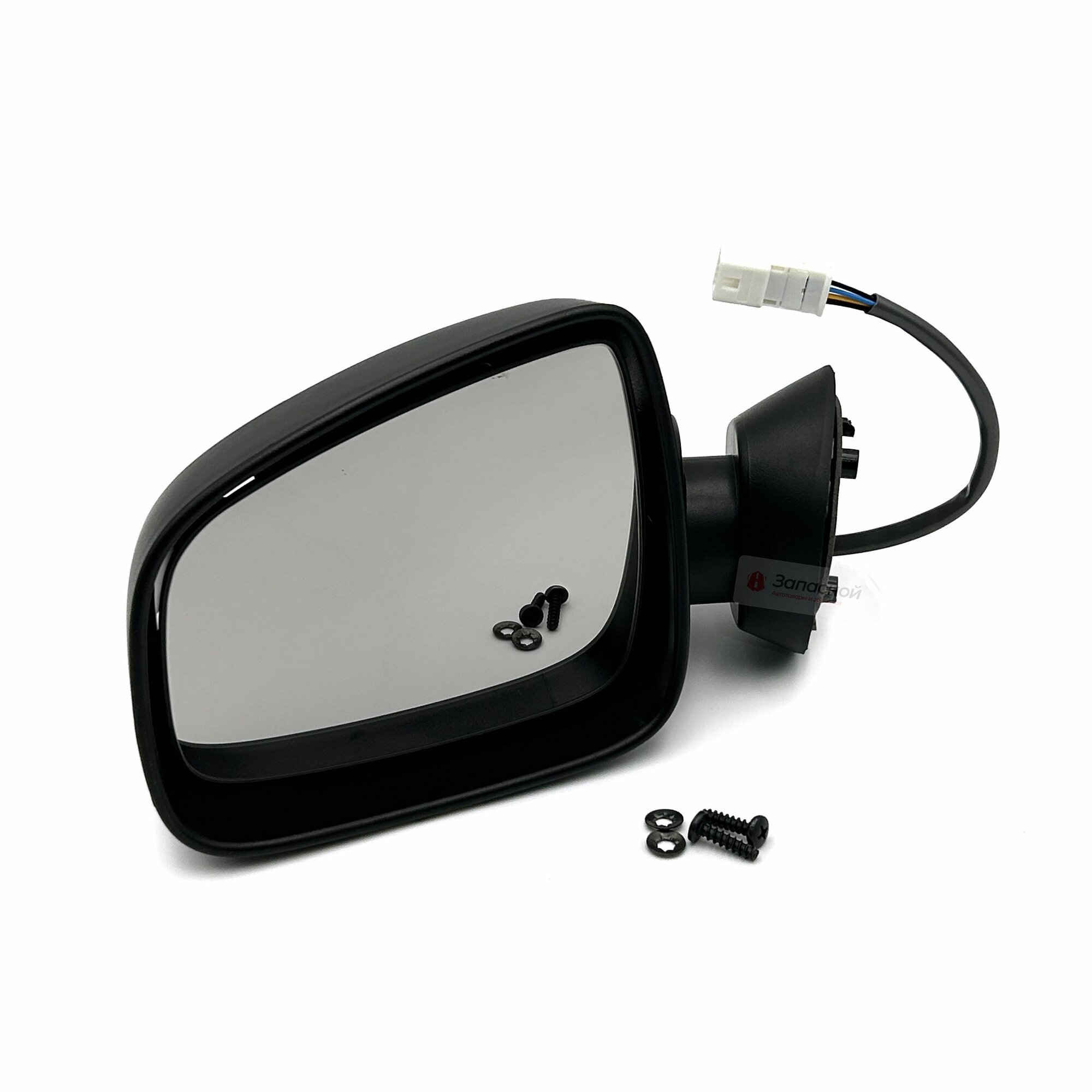 Зеркало заднего вида левое с электроприводом и обогревом для а/м Lada Largus, Renault Logan, Sandero, Duster, Nissan Terrano - Автоблик арт. R90.8201021 (210)