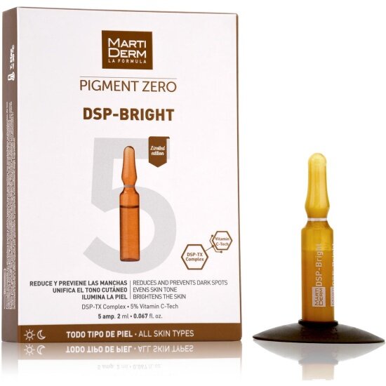 Ампулы против пигментных пятен Martiderm Pigment Zero DSP-Bright, 5x2 мл