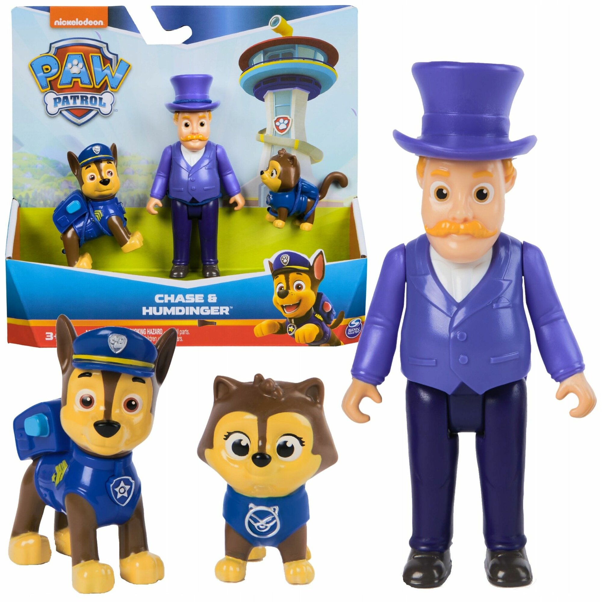 Фигурки Spin Master - Набор фигурок Щенячий патруль: Чейз, мэр Хамдингер и Китти - 6070746 20148183