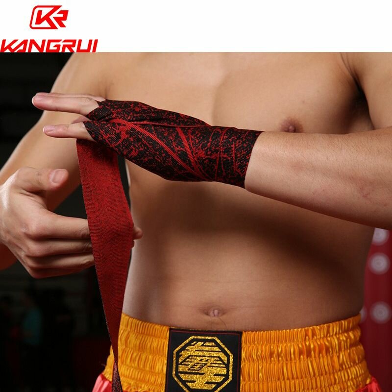 Боксерский бандаж для рук, шерстяной, высокой эластичности 3м/5м, Sanda fitness fighting muay thai, впитывающий пот бандаж