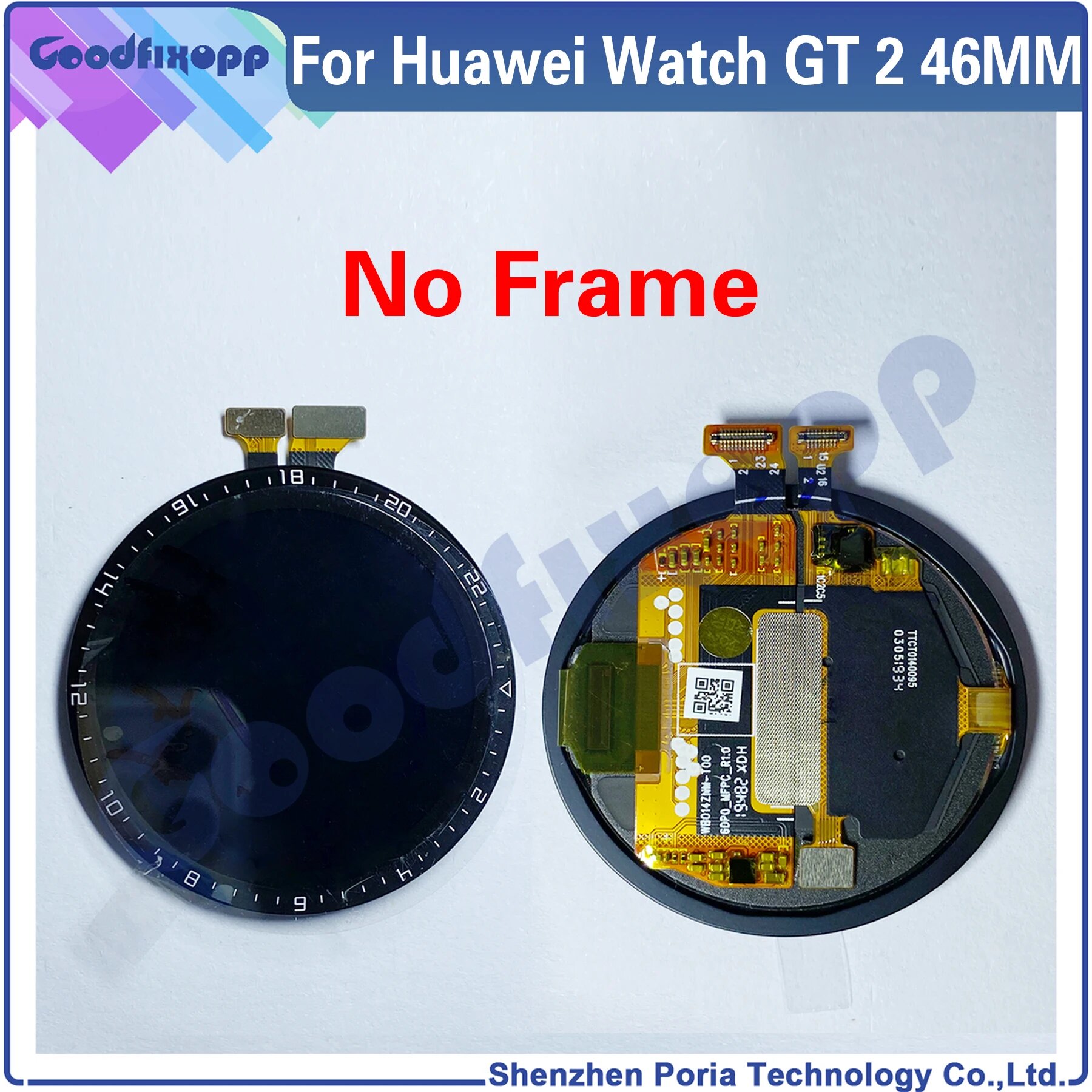 Для Huawei Watch GT 2 LTN-B19 DAN-B19 46 мм ЖК-дисплей с цифровым преобразователем GT2 46MM No Frame