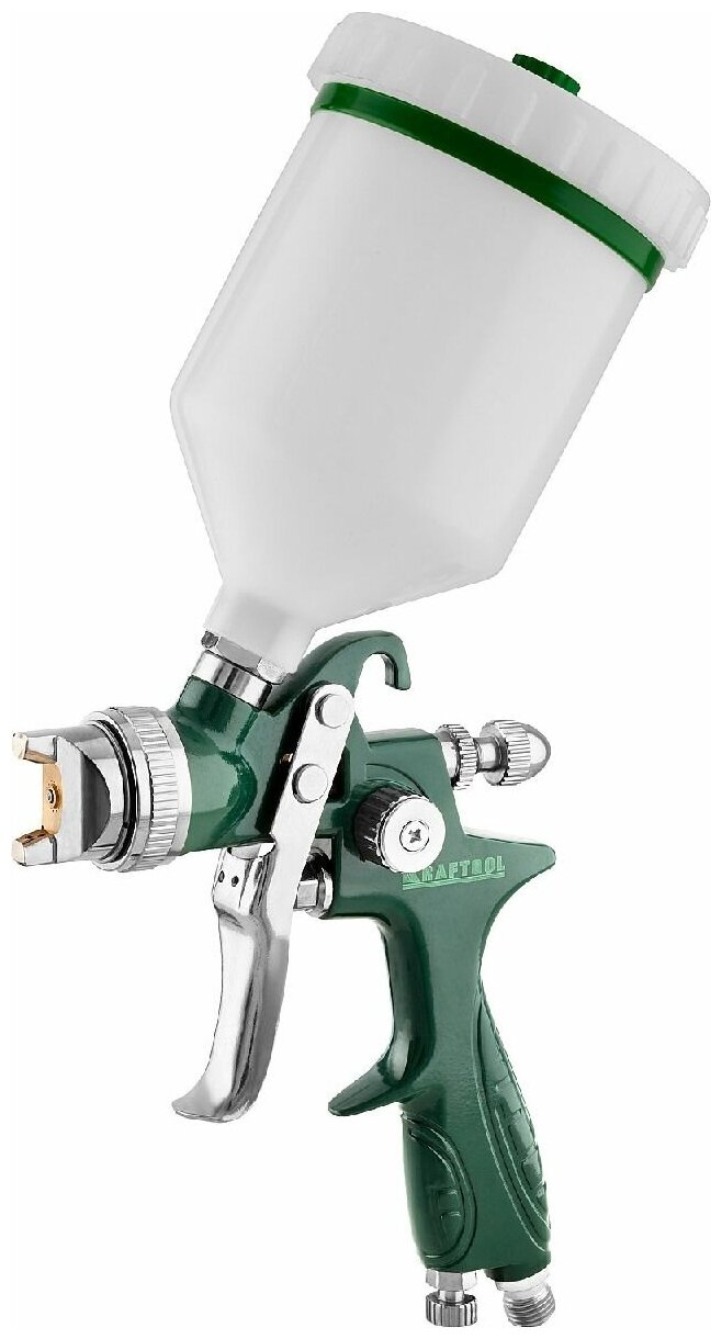Пневматический краскопульт с верхним бачком KRAFTOOL AirKraft HVLP 1.4 мм (06522-1.4)