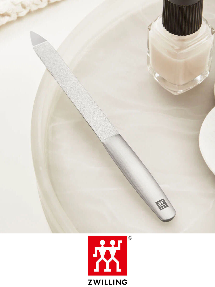 Пилка для ногтей ZWILLING Twinox Redesign, металл, 13см, серебристая