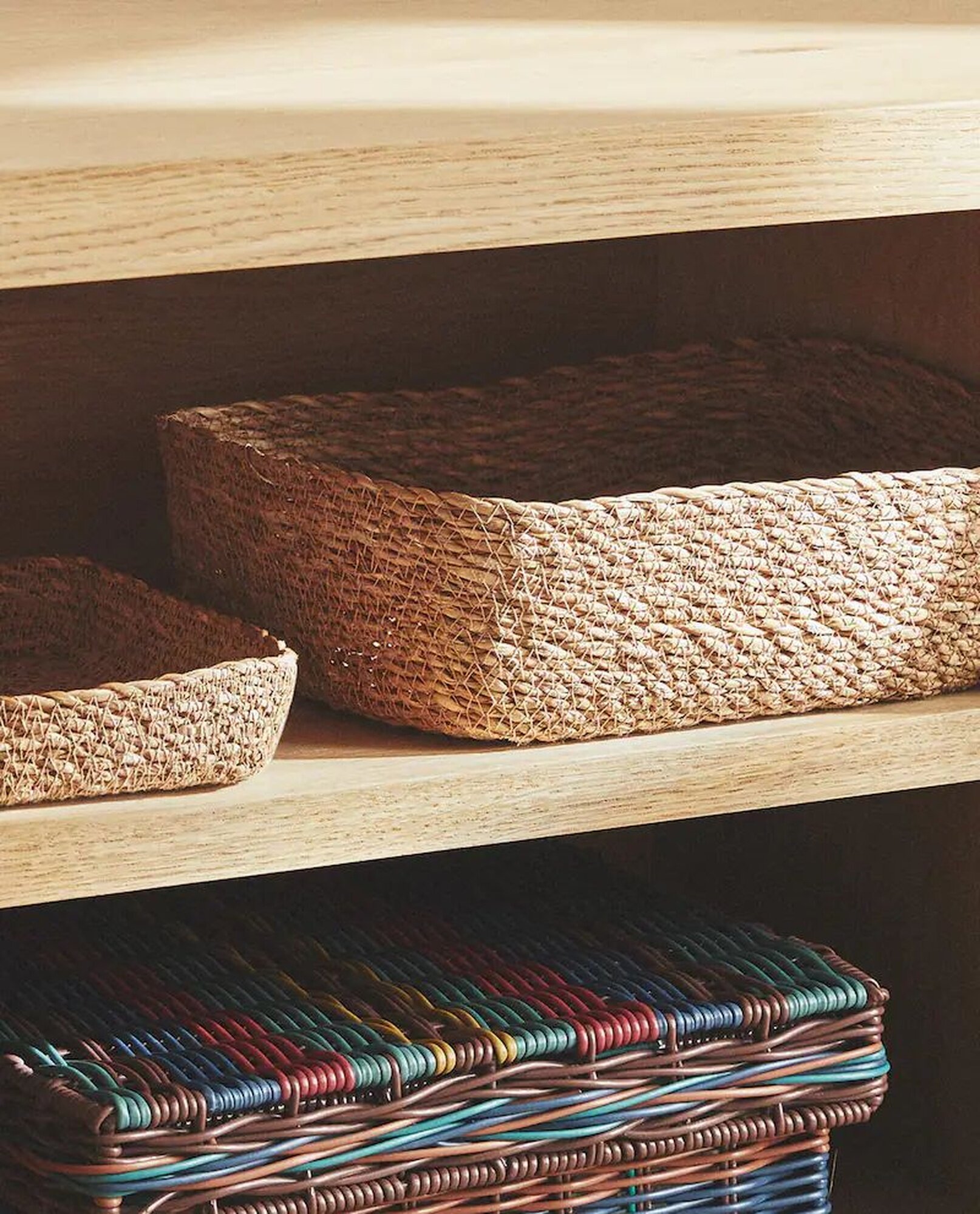 Zara Home Корзина для хранения прямоугольная из водорослей 20х28х10 см 7376/049