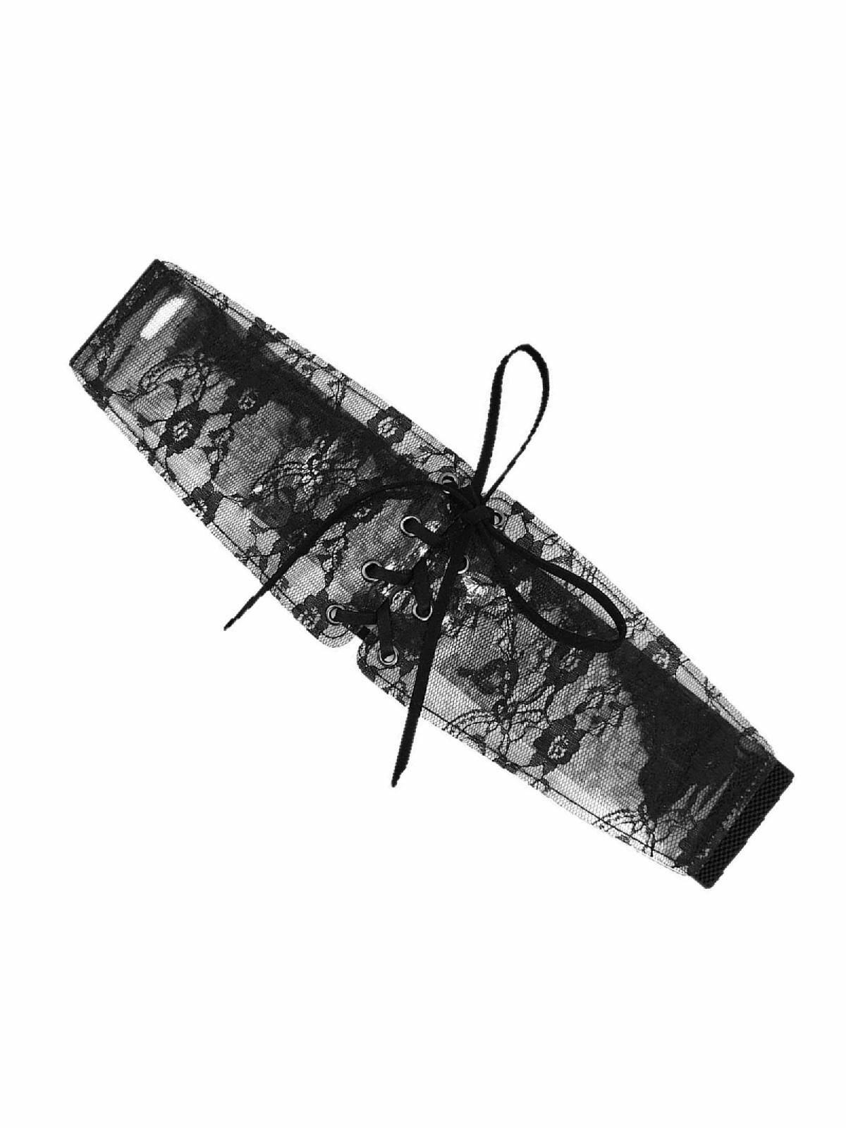 Корсет с кружевной талией